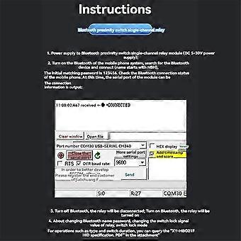 Single Relay Module Bluetooth Proximity Switch Module Auto Sense Cell ...
