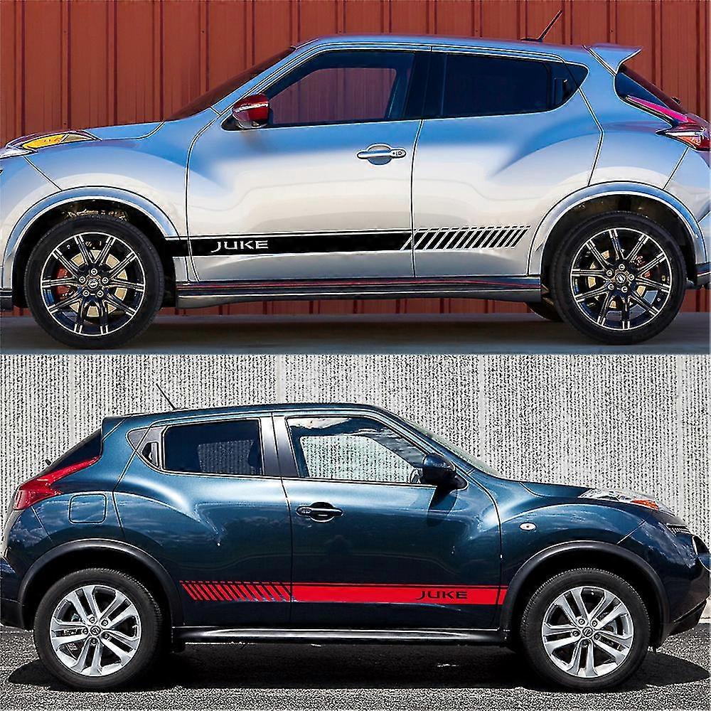 2pcs Car Door Side Skirt Stickers For Nissan Juke Tuning Auto ...