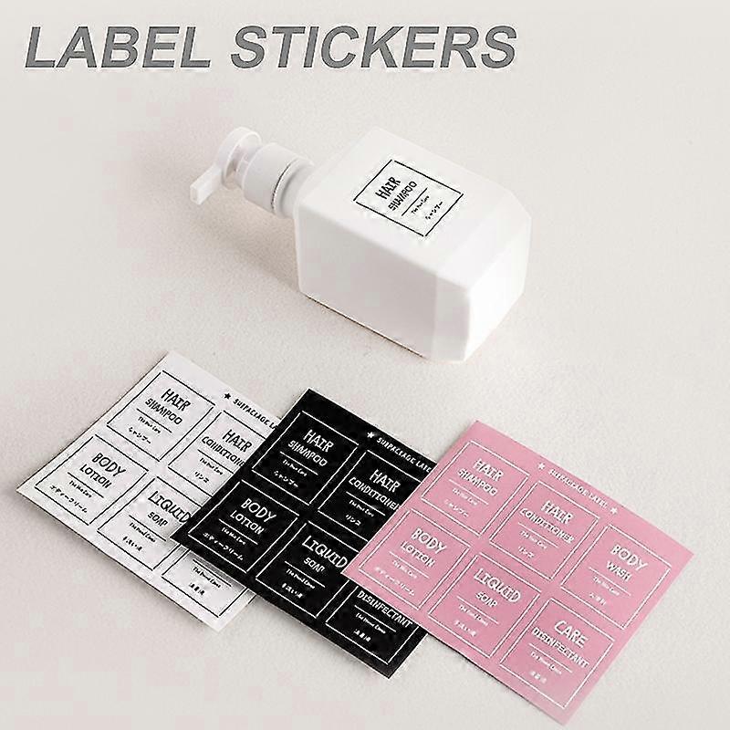 1 Set Waterproof Lotion Label Stickers Ultra Thin Rectangle Hair ...