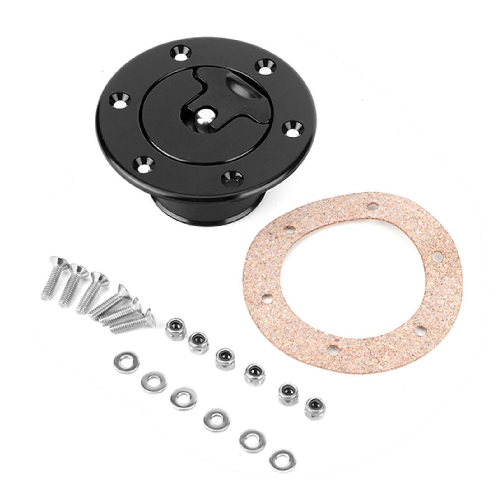 35.5mm/1.4in ID Aluminum Alloy Fuel Cell Surge Tank Cap Kit with 6 Bolt ...