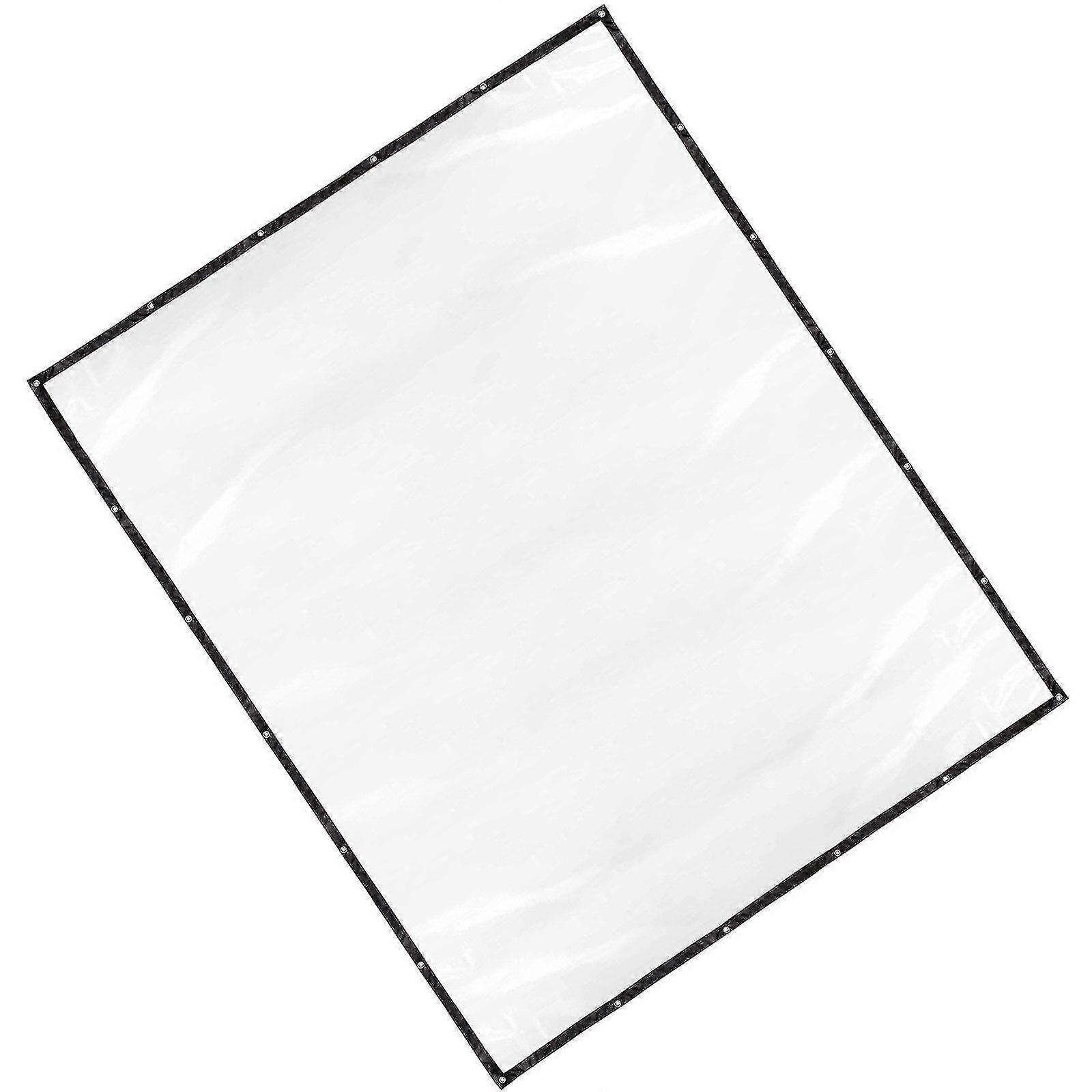Outdoor Clear Tarp Curtain Waterproof Wind-proof Transparent Vinyl Tarp ...