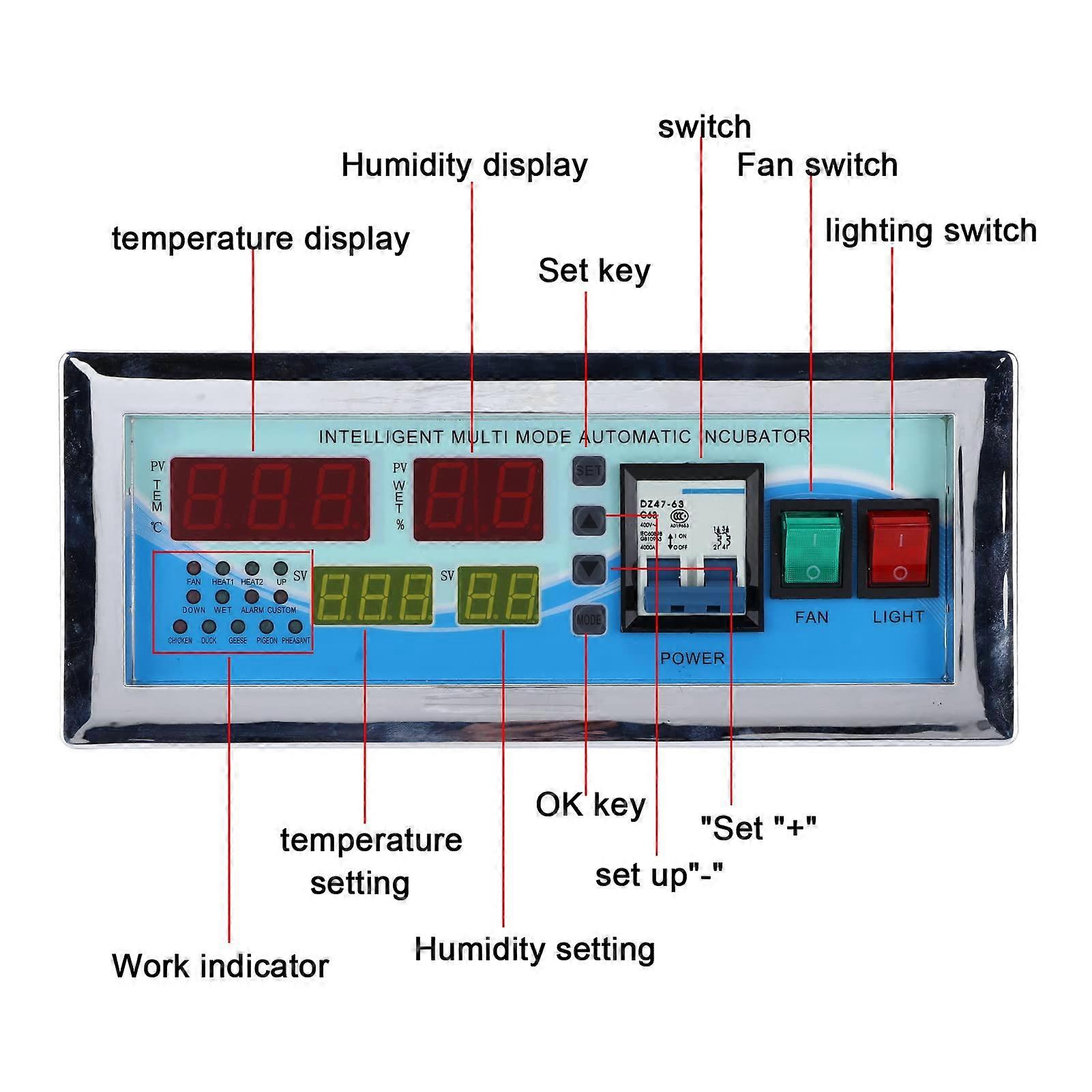 Digital Temperature Controller, Automatic Temperature Humidity Controller, Multifunction ...