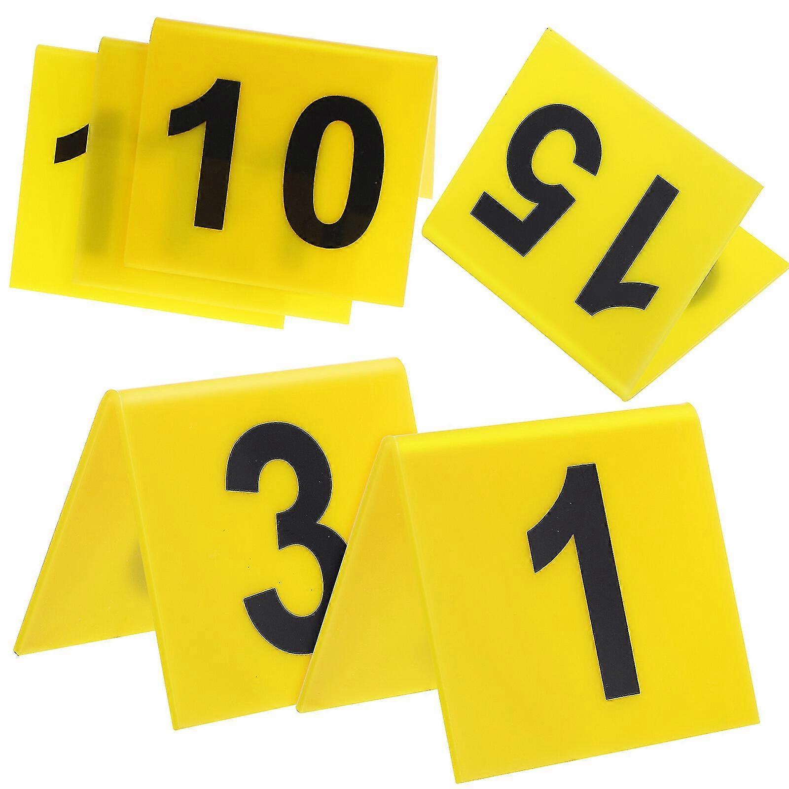 15 Pcs Evidence Markers Crime Scene Markers Crime Scene Decorations ...