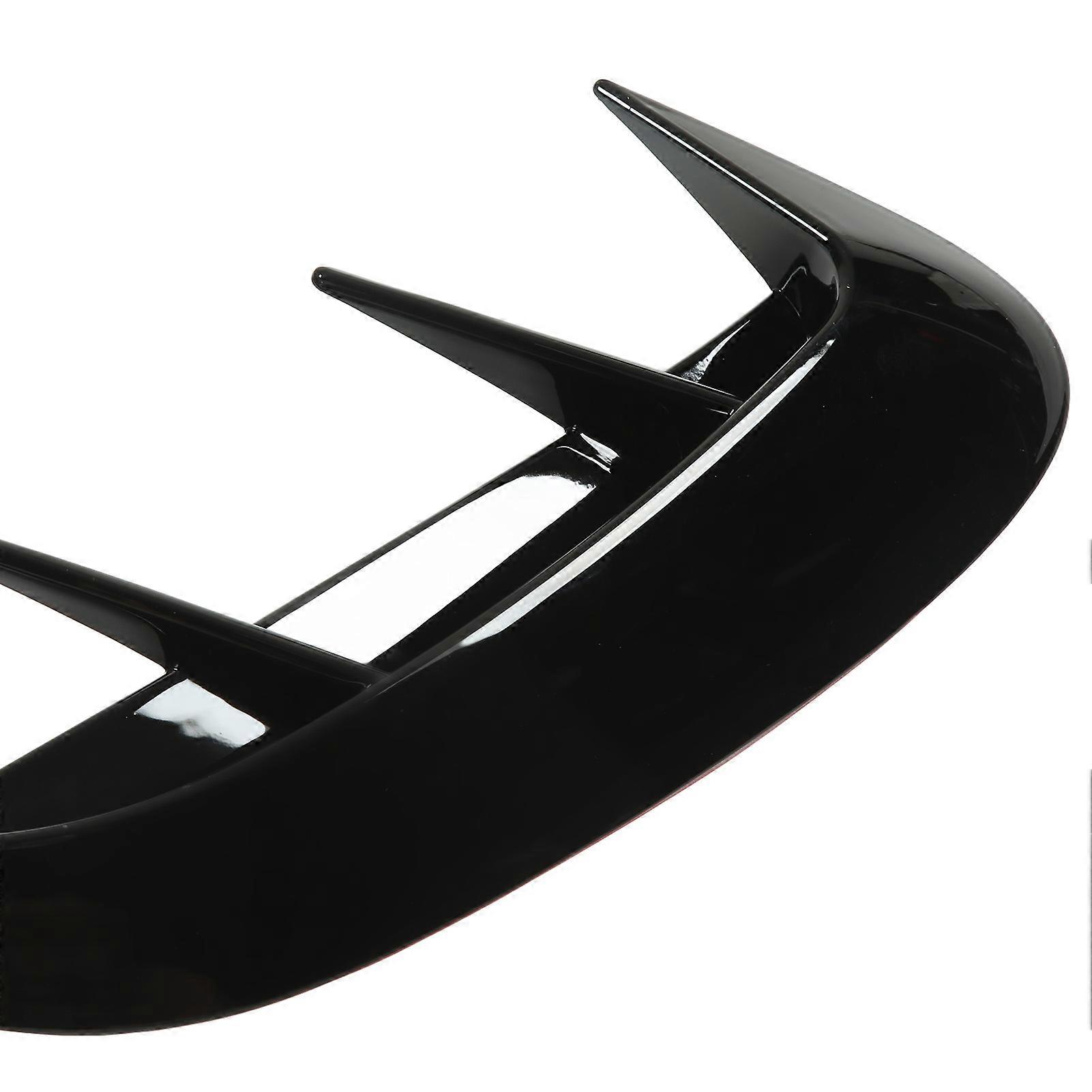 2PCS Rear Bumper Lip Spoiler Piano Black Smooth Surface Rust Proof ...