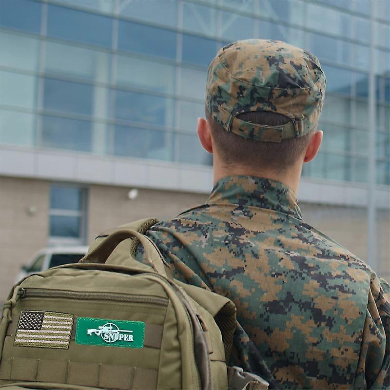 Sniper Tactical Military Army Morale Uniform Fastener Hook Emblems 3D ...