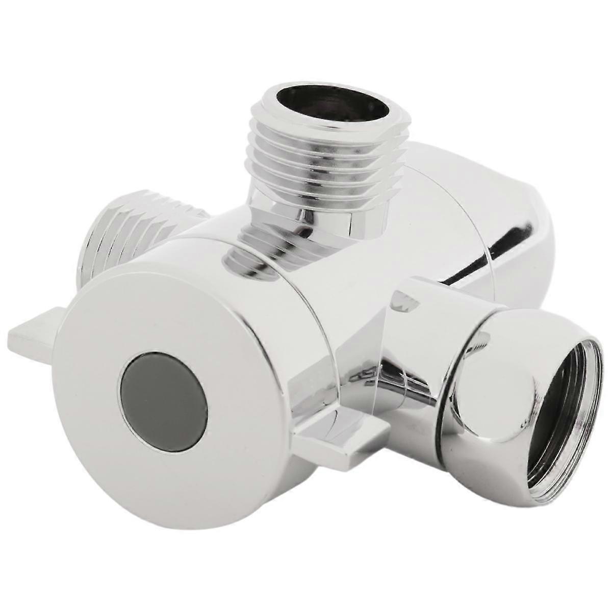 3 Way Shower Diverter with Hand Shower Cradle Faucet Overhead Shower ...