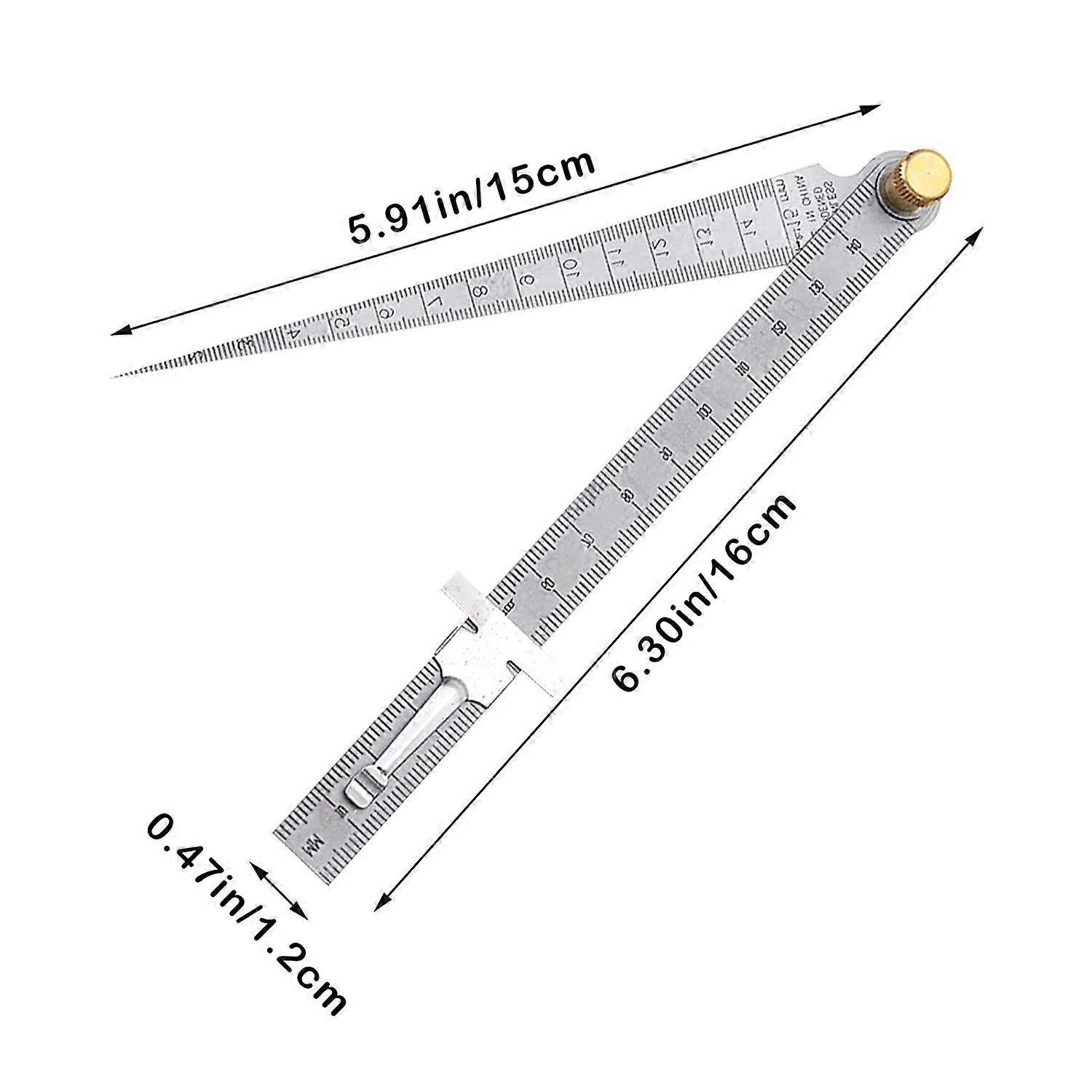 Taper Gauge Wedge Feeler Gauge Hole Gap Ruler Stainless Steel Welding ...
