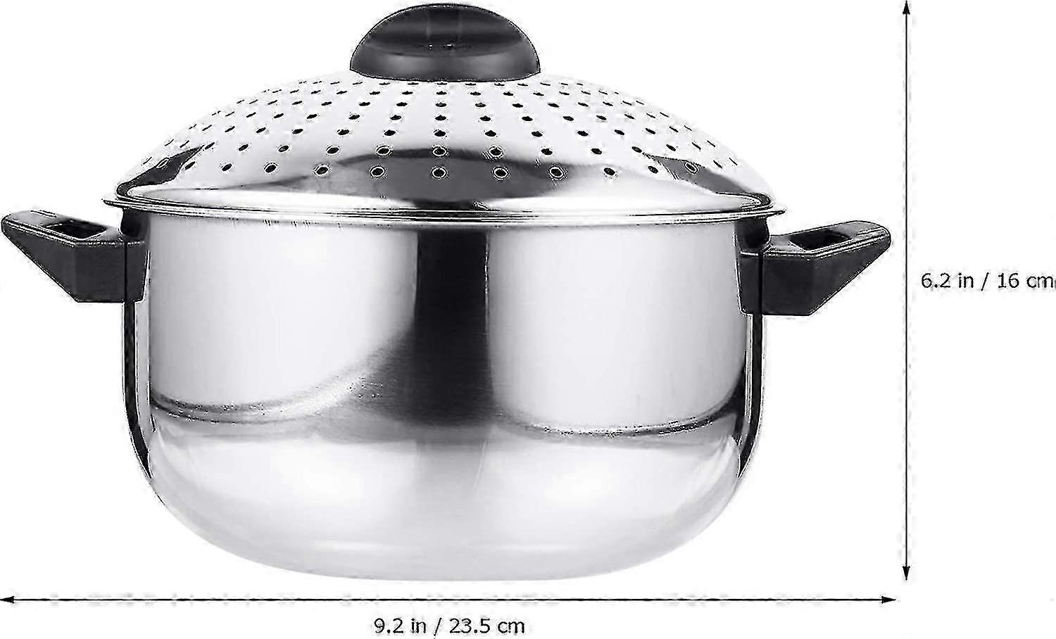 Stainless Steel Noodle Pot Strainer Insert Stock Pot Pasta Stock Pot ...