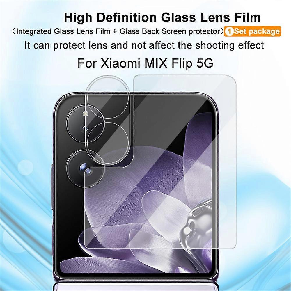 IMAK For Xiaomi Mix Flip 5G Camera Lens Film with Acrylic Lens Cap ...