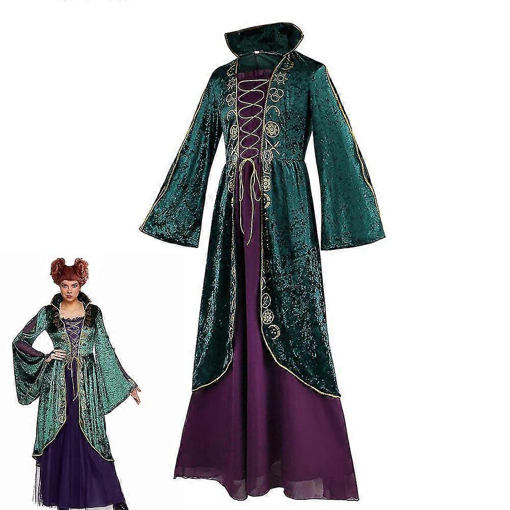 Women Hocus Pocus Winifred Sanderson Womens Cosplay Costume Dress ...