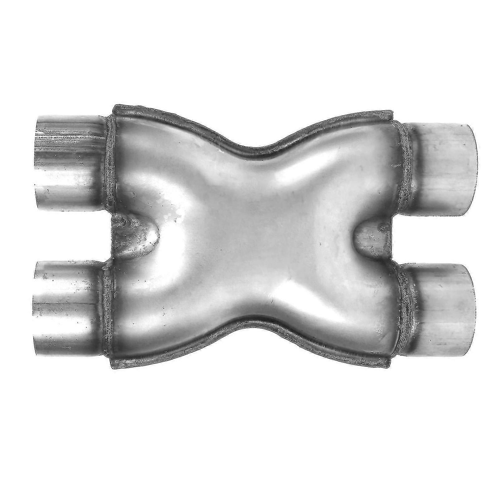 Exhaust Xpipe Dual Inlet/outlet 2.5in Universal Stainless Steel ...