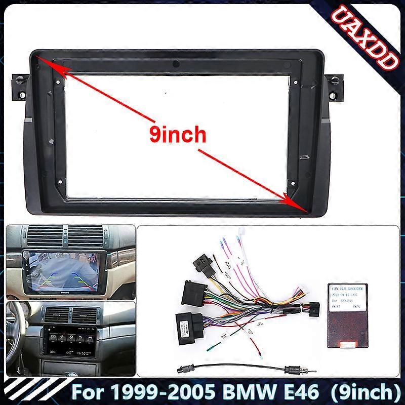 9 Inch Car Multimedia Radio Panel Frame For BMW E46 1999-2005 2din ...