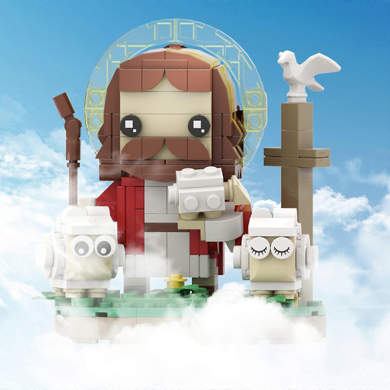 Jesus Sheep Building Blocks Easter The Shepherd God Figures Bible Story ...