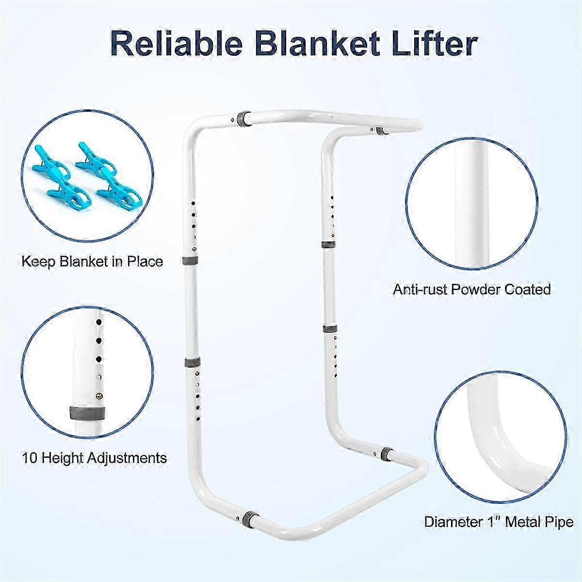 Blanket Lifter for Feet, Bed Cradle for Foot of Bed Adjustable Height ...