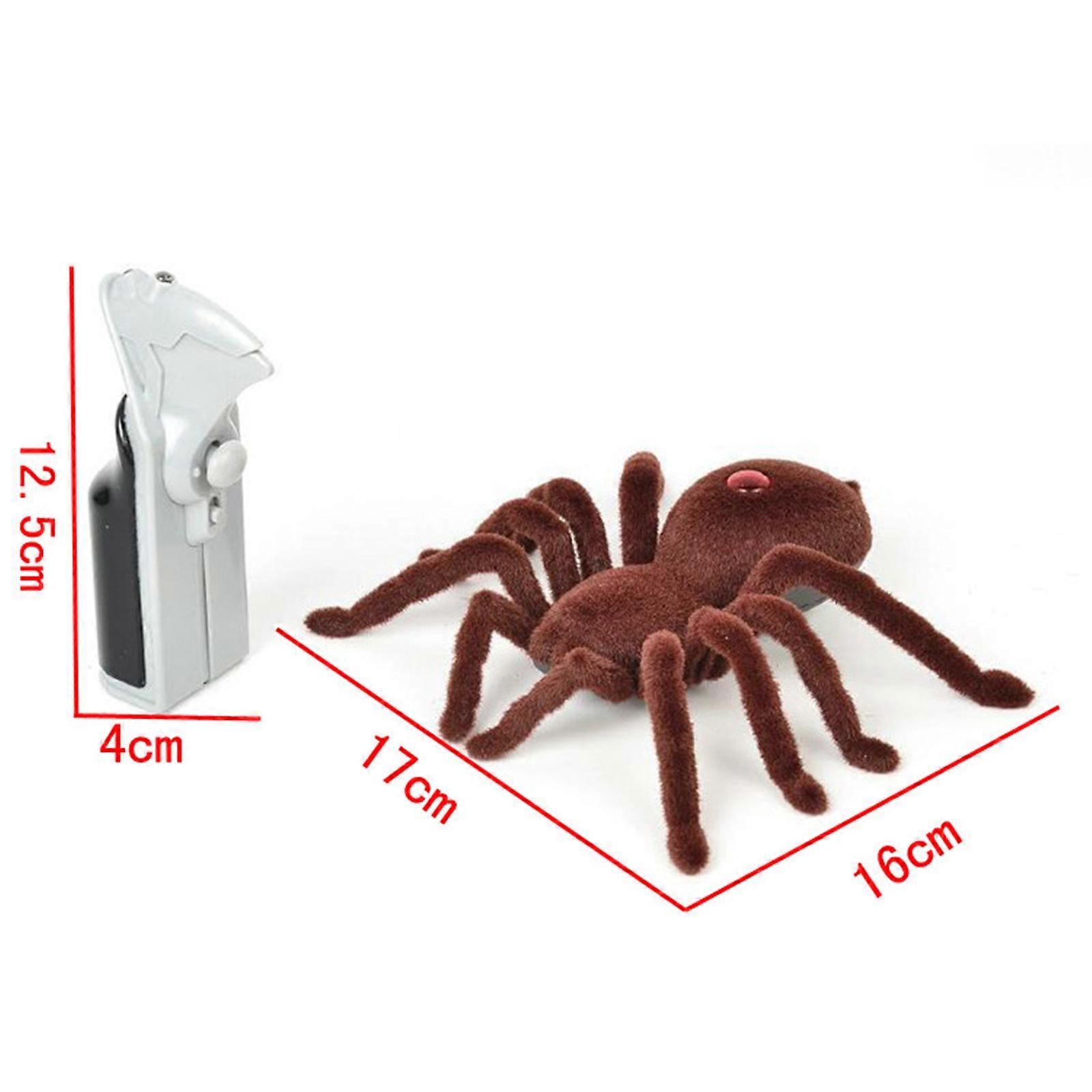 Kid Gift Remote Control Scary Creepy Soft Plush Spider Infrared RC ...