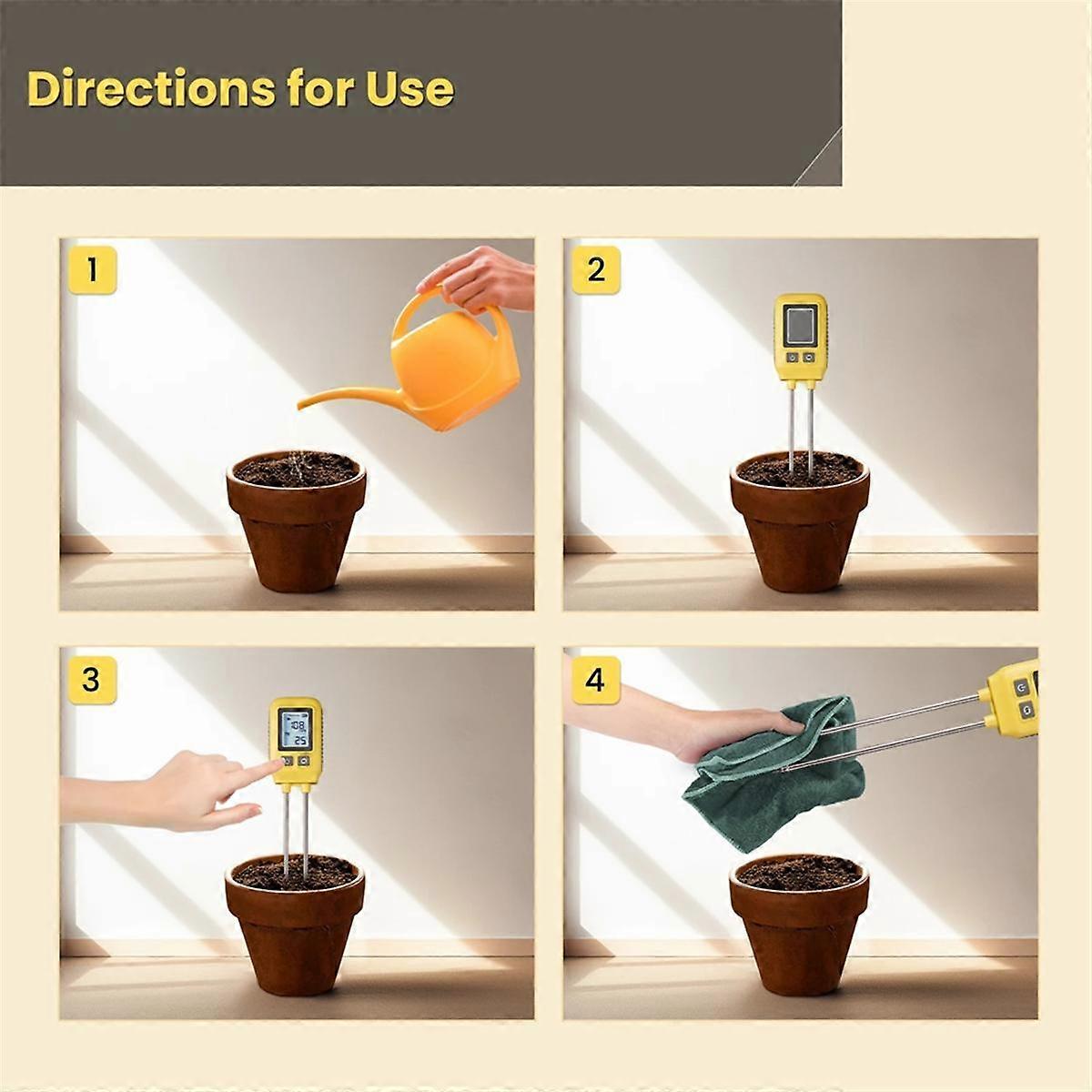 Soil N,P,K Temperature Sensor Nitrogen Phosphorus Potassium Detector ...