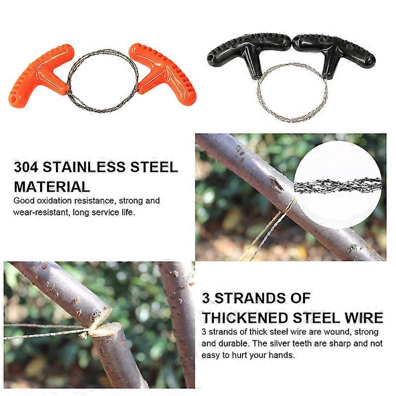Manual Steel Wire Saw Hand Steel Rope Chain Saw Portable Survival Gear ...