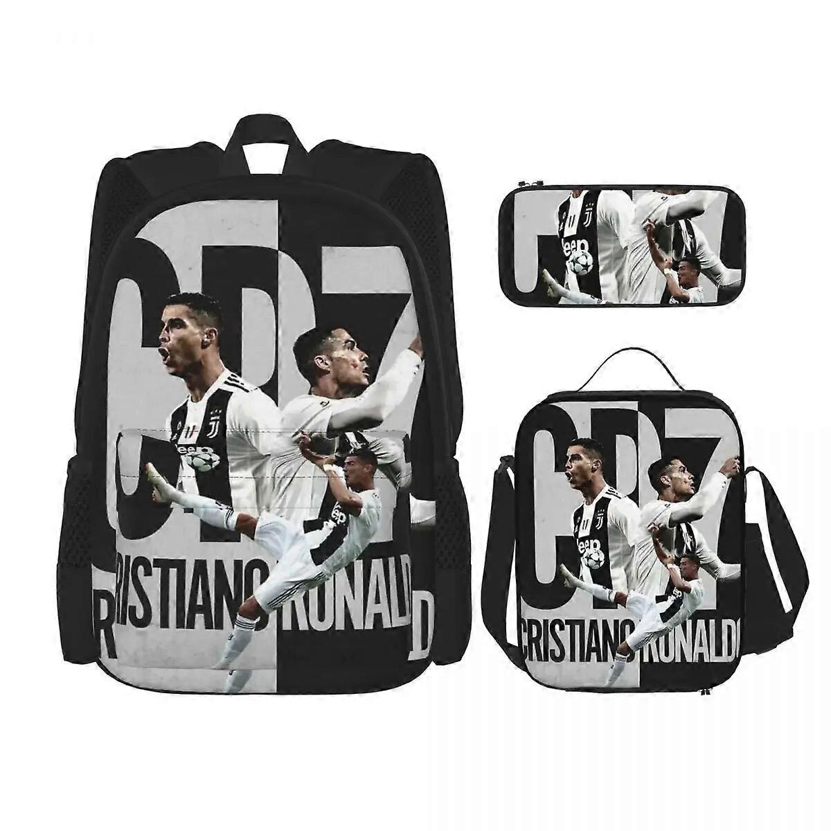 CR7 Cristiano Ronaldo Backpacks Boys Girls Bookbag Students School Bags ...