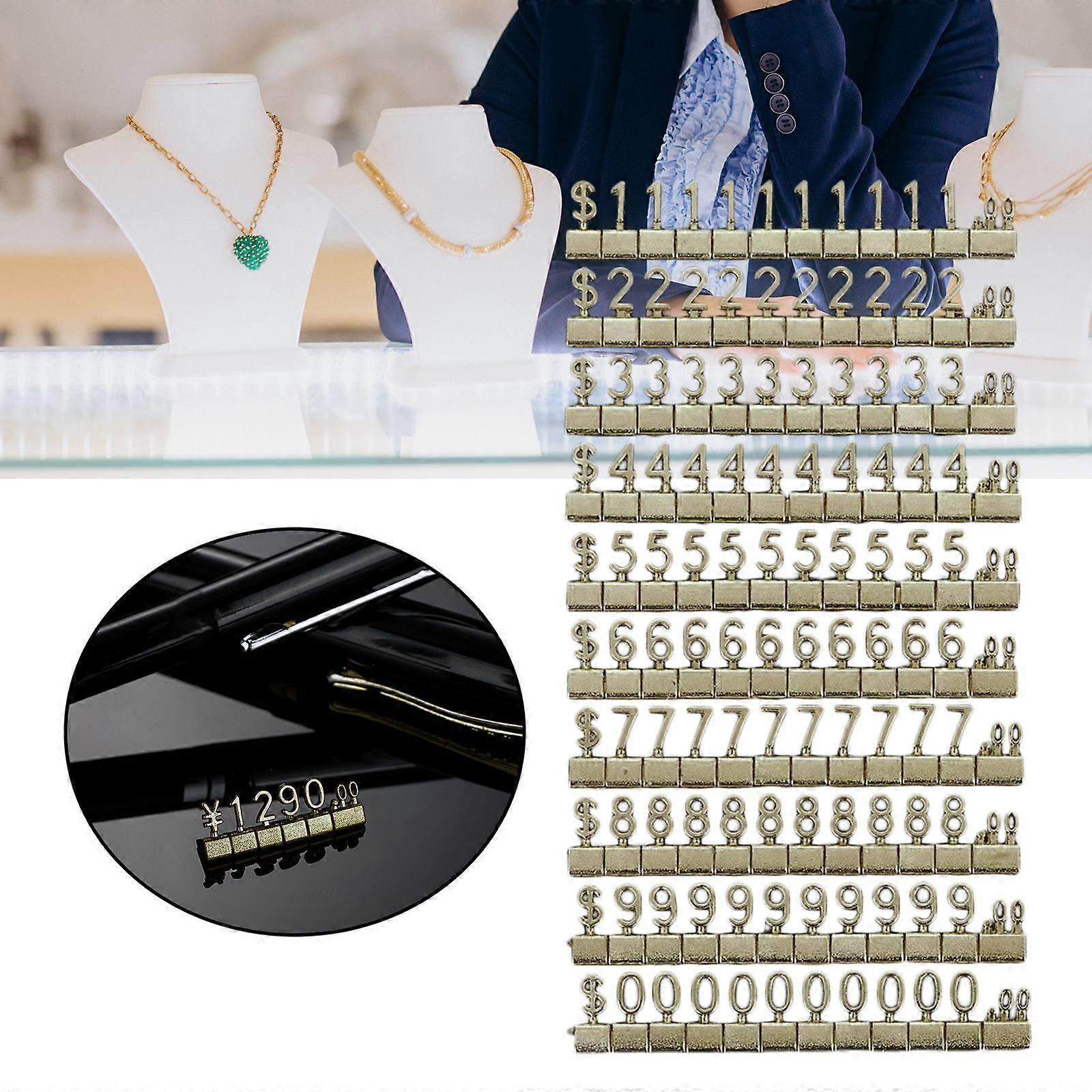 Cubes Price Display Tags Portable Adjustable Reusable Digital Price Tag ...