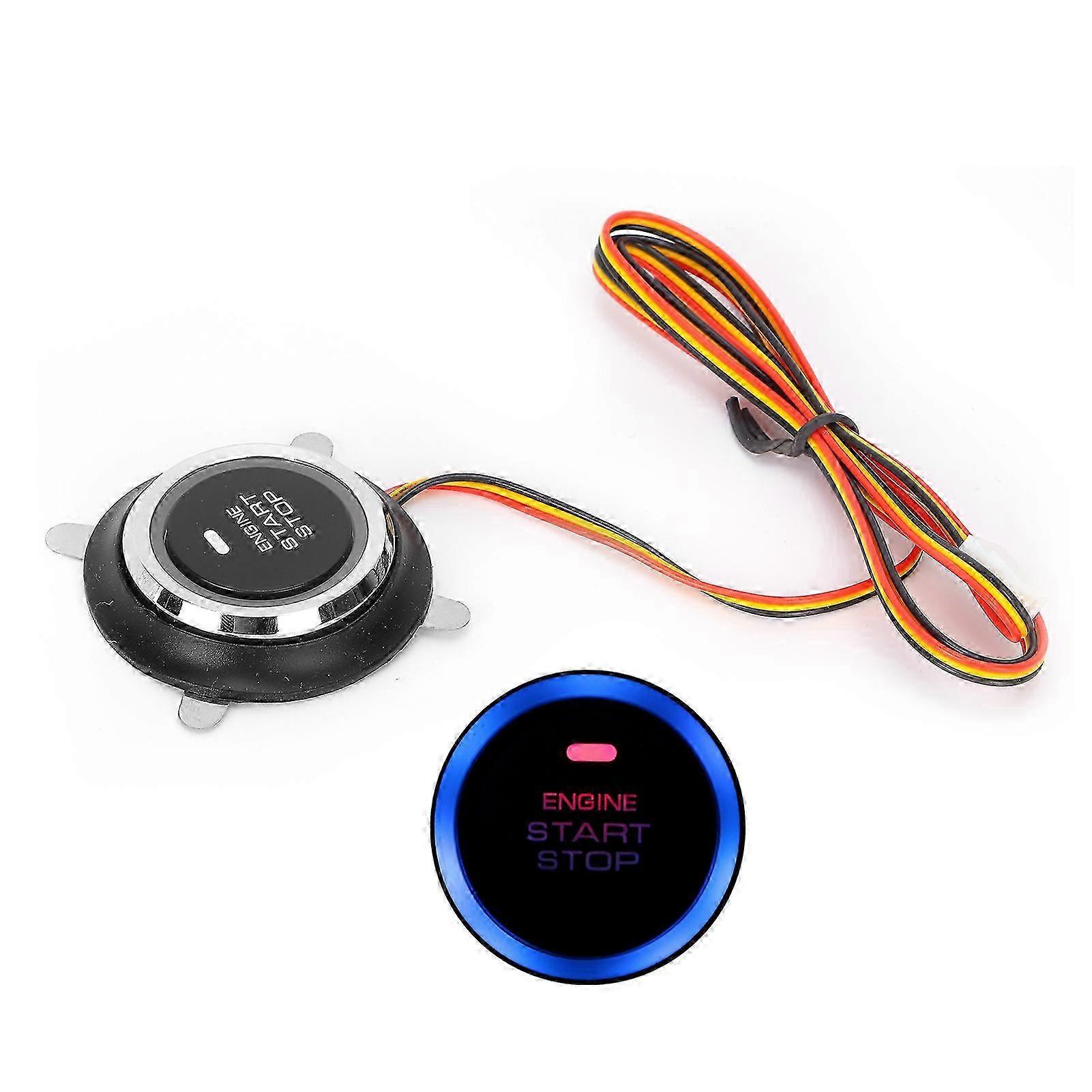 12V Engine Start Stop Push Button Universal Keyless Entry Ignition ...
