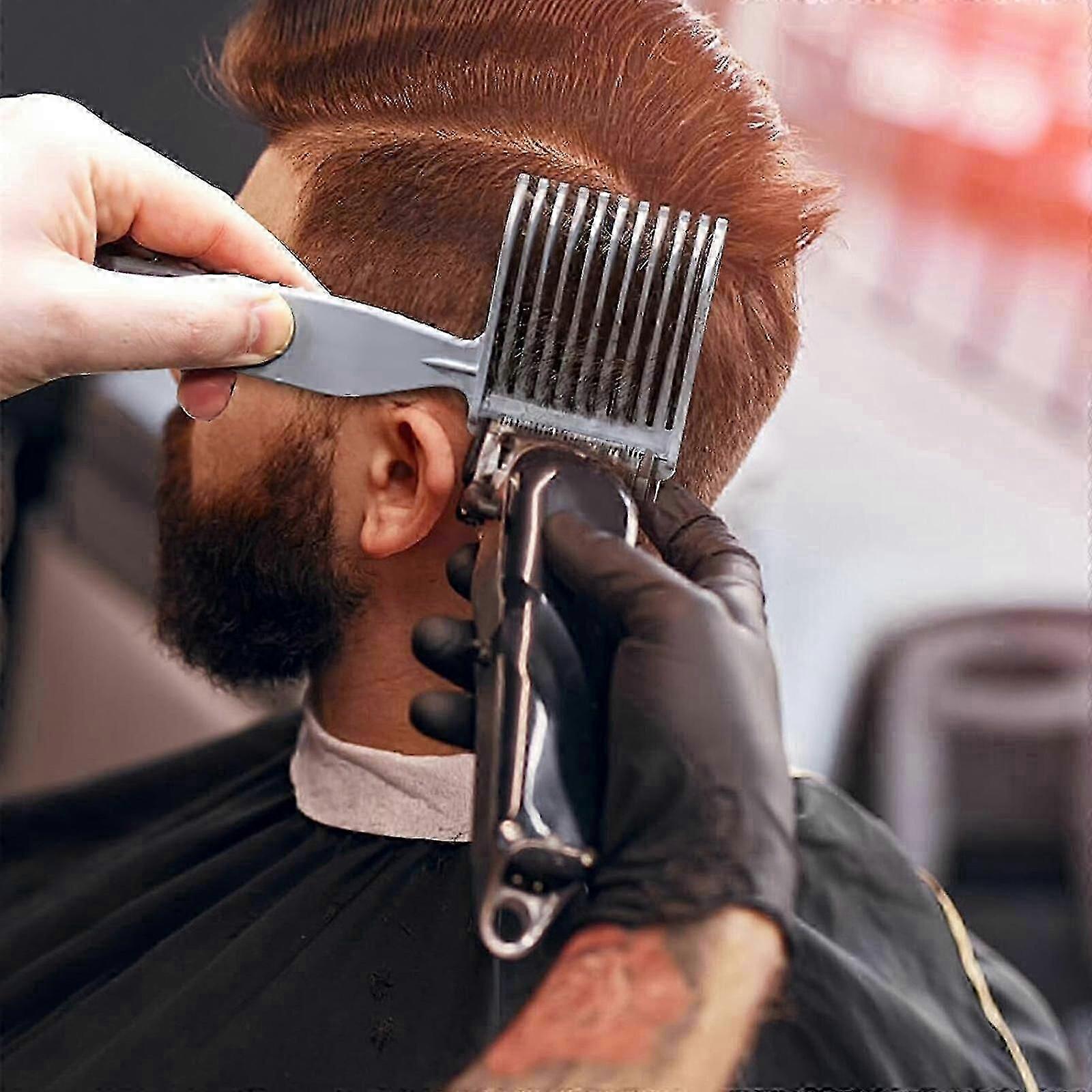 2pieces Barber Fade Combs,professional Curved Positioning Comb Set ...