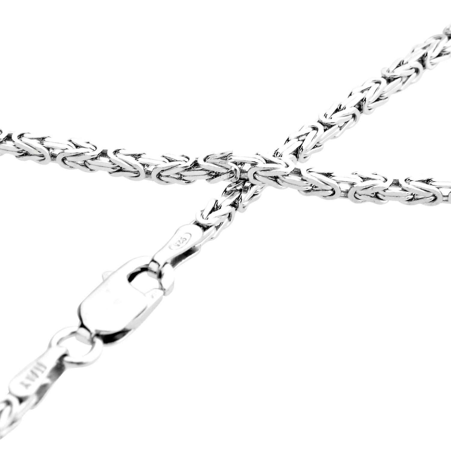 Sterling 925 Silver King chain - DOTTE 2x2mm | Fruugo UK
