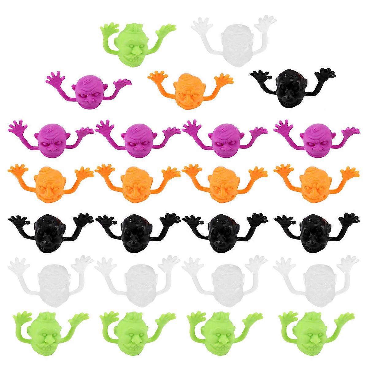 Halloween Finger Puppets Zombie Props for Play Assorted Color Plastic ...