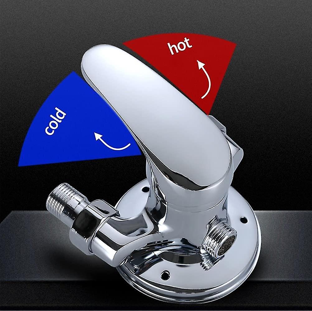 Shower Mixer Tap Bathroom Faucet Wall Mounted Single Lever Brass Shower ...