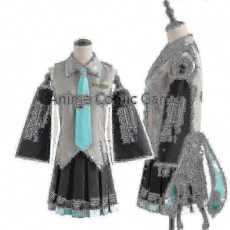 Vocaloid Miku Cosplay Wig and Costume Set for Women, Beginner-Friendly ...