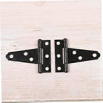 4pcs 2 T Shape Hinges Concealed Hinges T Hinge Gate Hinges for Wooden ...