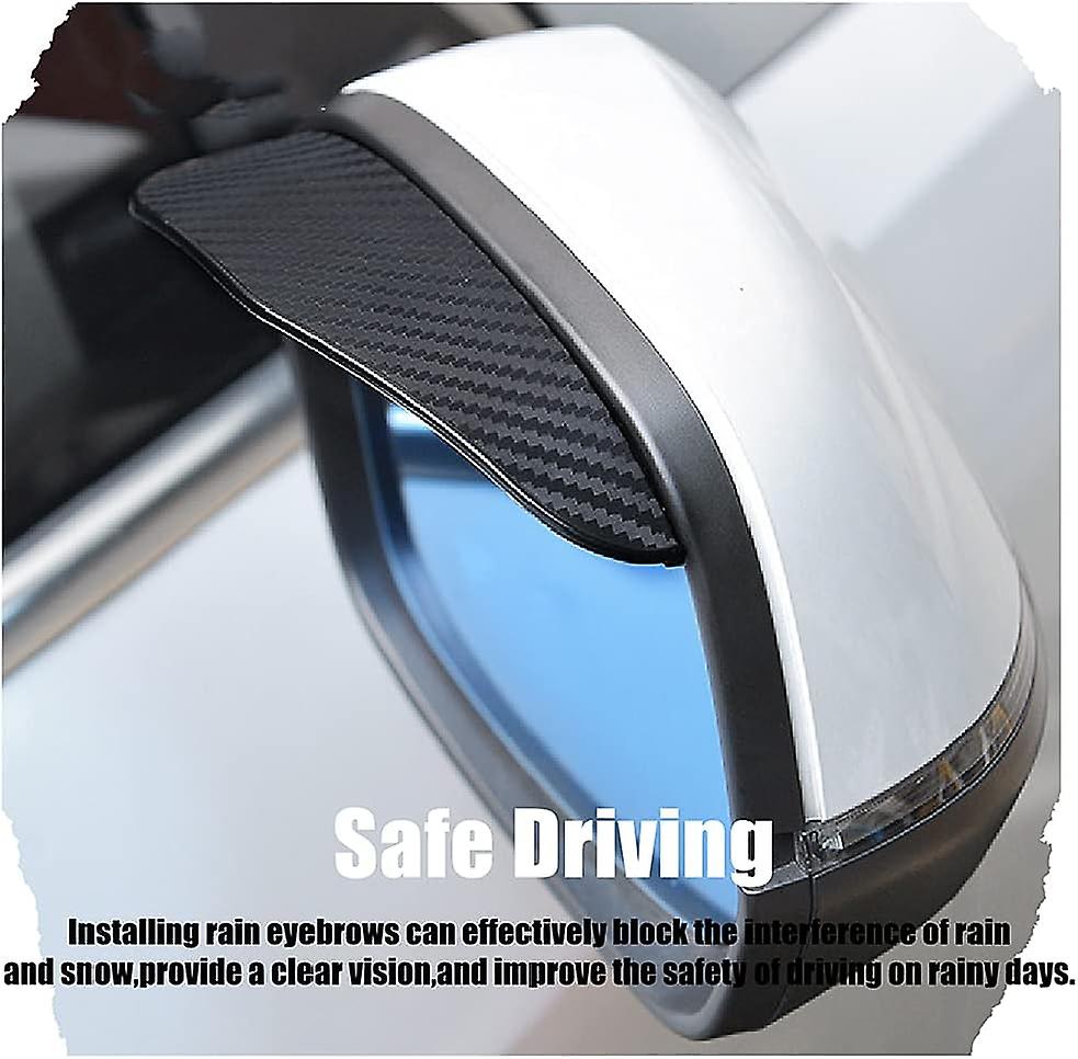 Car Side Wing Mirror Rain Protector Cover Cap Smoke Guard Universal ...
