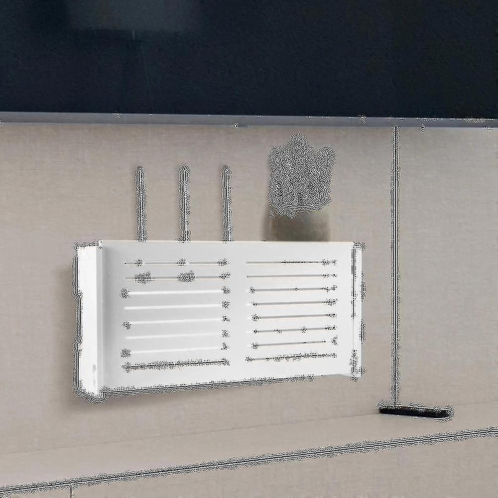 Wifi Router Storage Box Wall Mounted Wireless Panel Shelf Plug Board ...