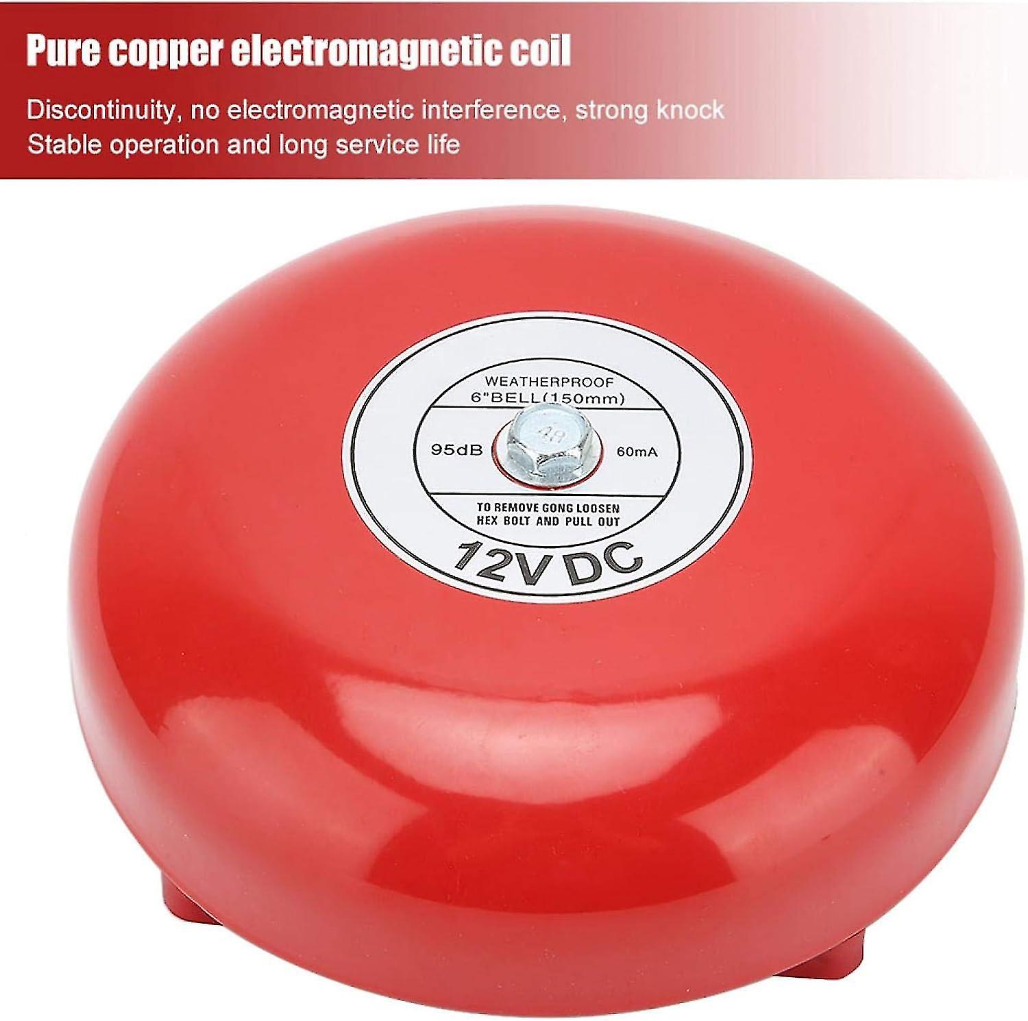 100db High Decibel Fire Alarm Bell 6 Inch Internal Strike Non Sparking ...