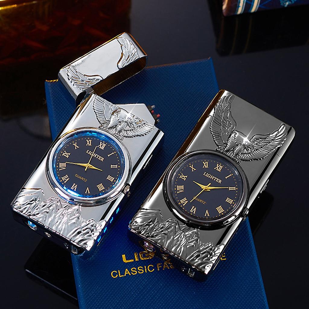 Portable Arc Cigarettes Smoking Lighters With Watch Torch Windproof ...