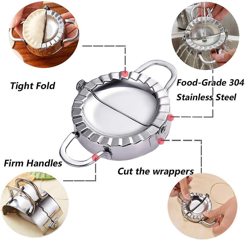 Set of 2 Stainless Steel Ravioli Molds for Chinese Ravioli (1 Ravioli ...