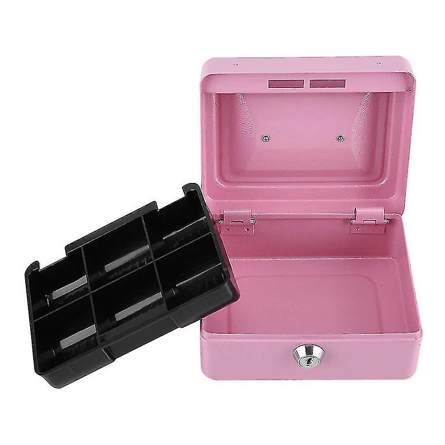 Pink Safe Money Box Cash Coin Register Insert Tray Cashier Drawer ...