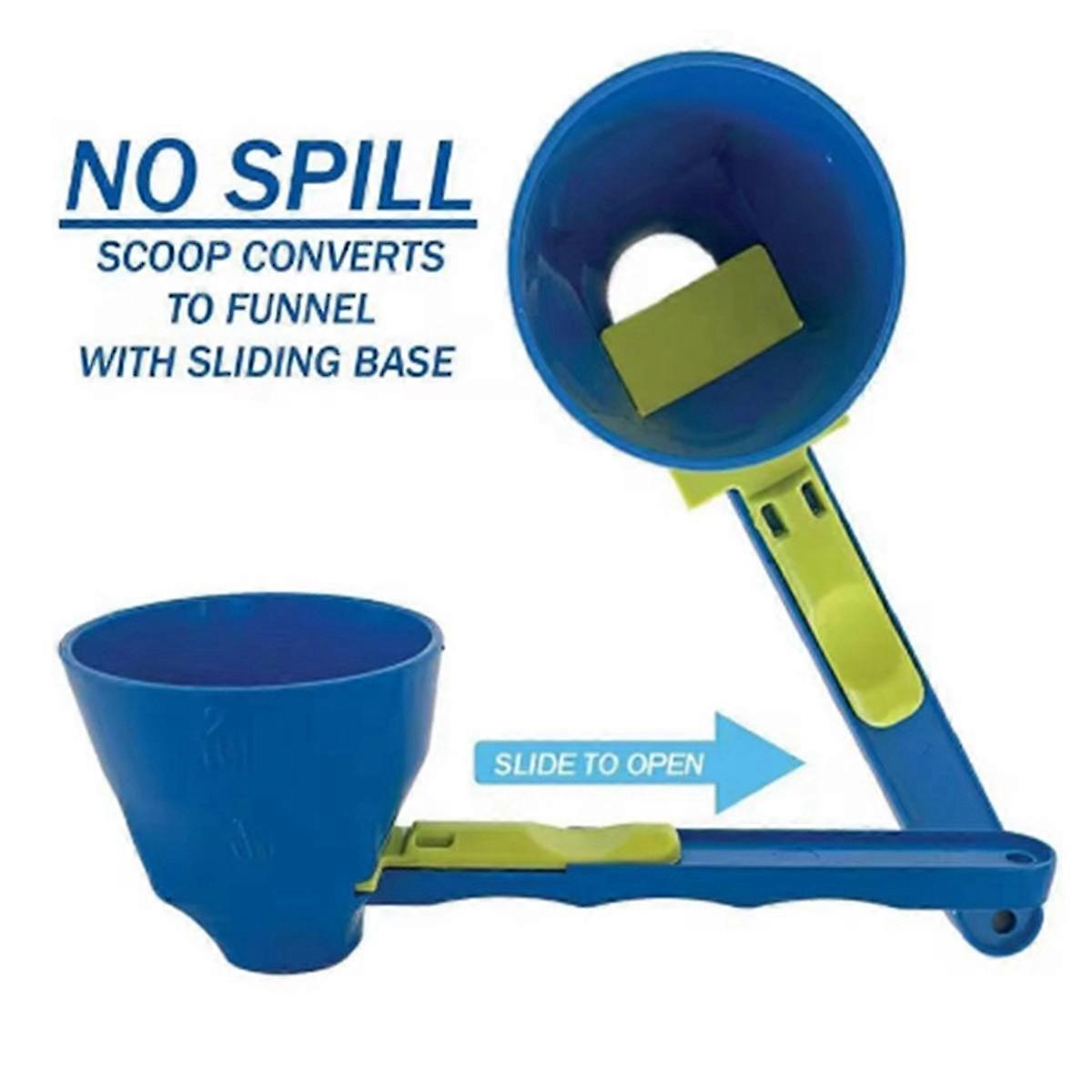 Measuring Spoon Funnel with Longer Handle Powder Scoop for Water Bottle ...