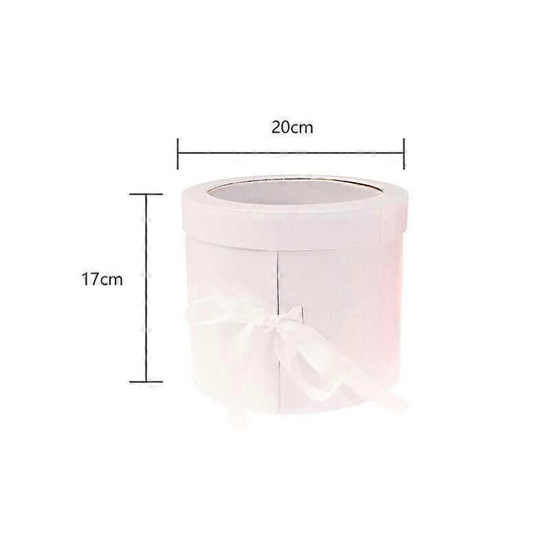 Double Layers Round Rotating Box Gift Box Flower Box Packing Box DIY ...
