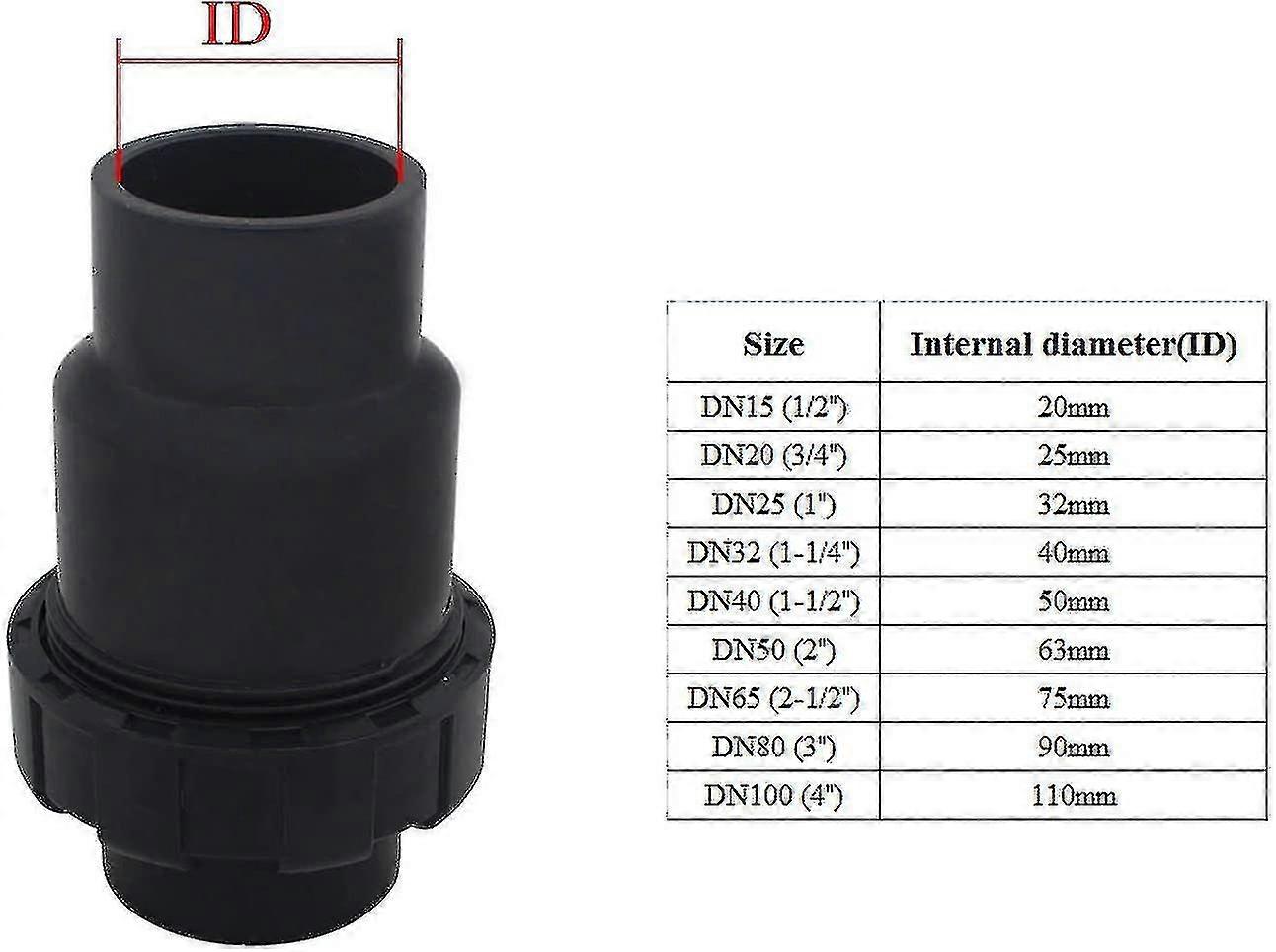 Ball Check Valve Backflow Preventer Valve Swimming Pool Valve (inside ...