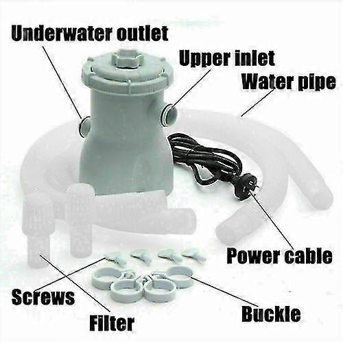 Water Filter Pump Swimming Pool Cleaner Circulation Inflatable Filter ...