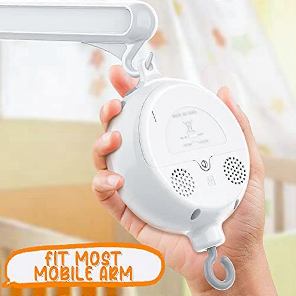Crib Mobile Motor Baby Music Box with 3 Modes Volume Adjustable 12 ...