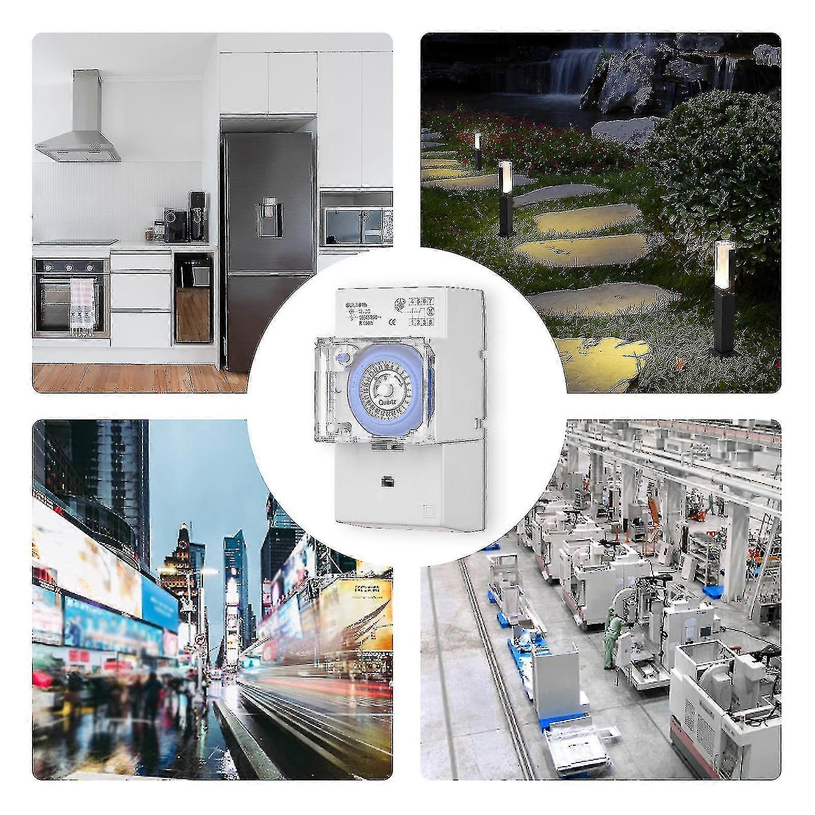 Mechanical 24 Hours Timer Switch Ip53 Rating Programmable Electrical ...