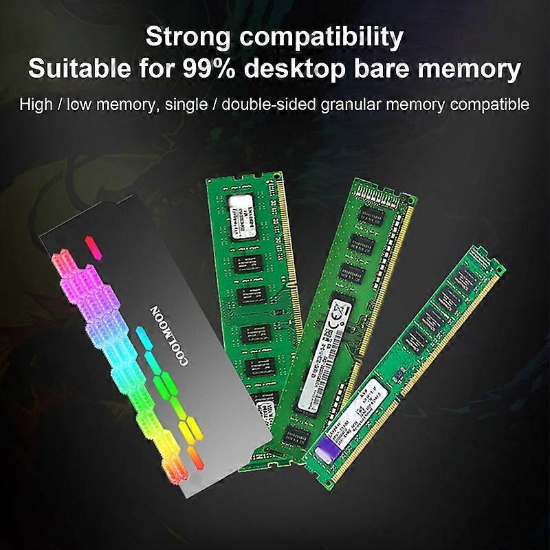 COOLMOON RA-2 RAM Heatsink Efficient 5V ARGB Wide Compatibility ...