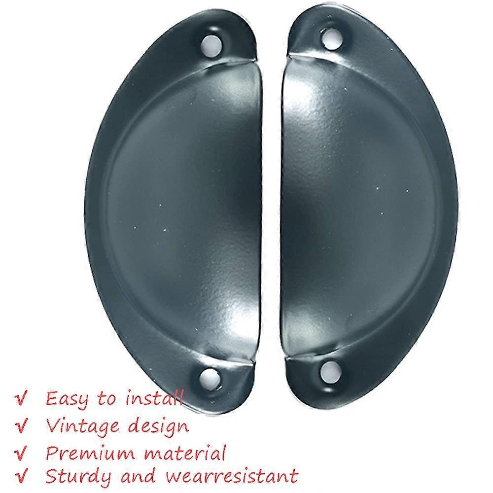 12 Pieces Shell Handles Drawer Handles with Screws for Kitchen Cabinet ...