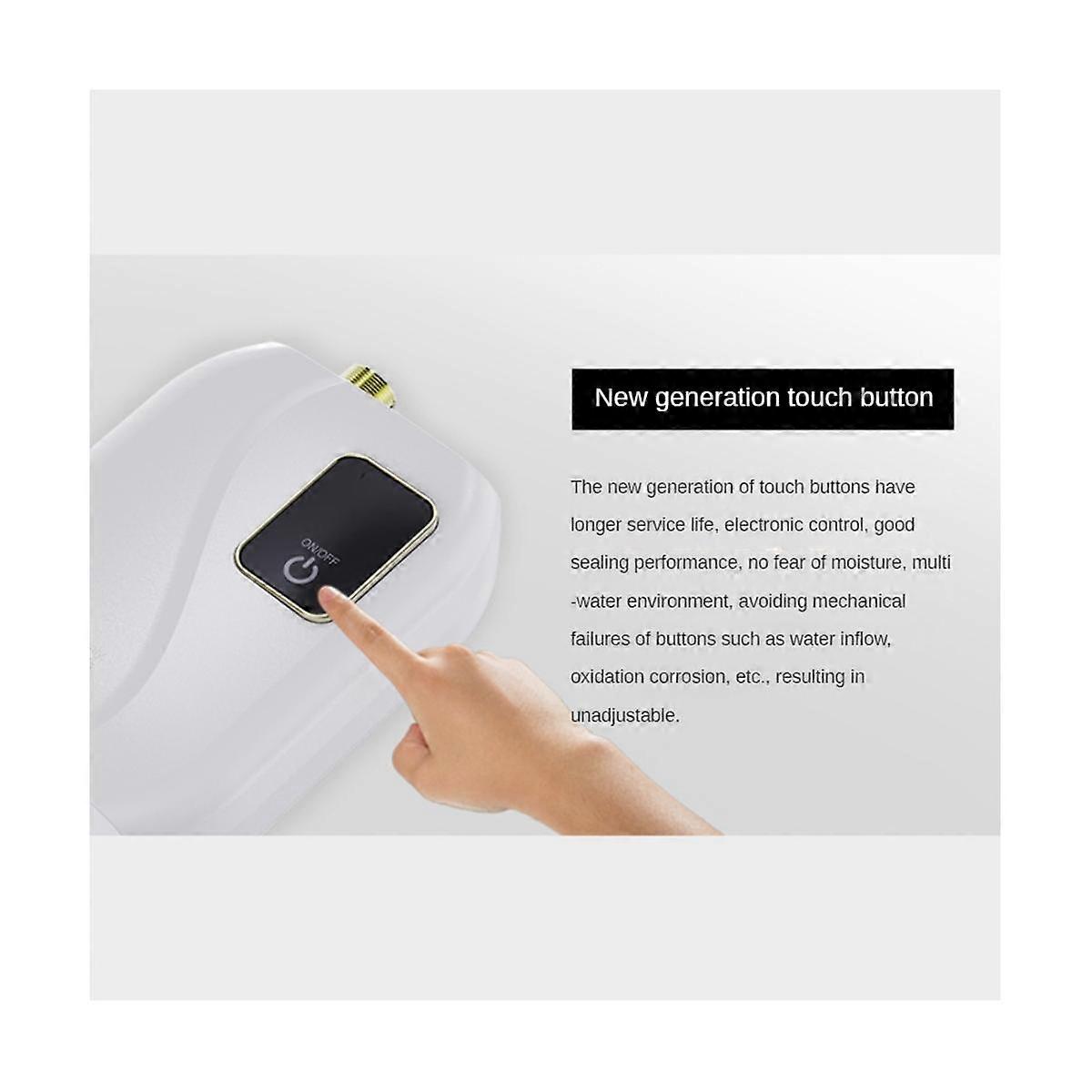 EU Plug,3000W 220V Mini Instant Hot Water Heater Electric Instant Hot ...