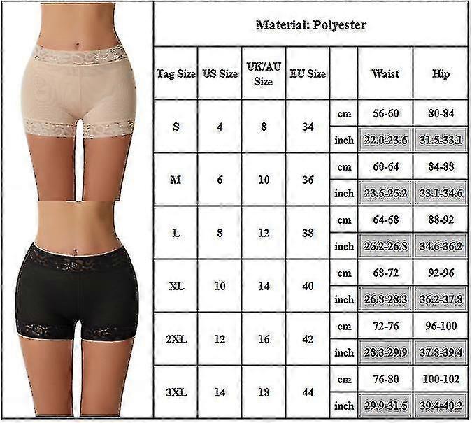 Women's Invisible Butt Pads For Bigger Butt Enhancer Lifter Hip And Butt Padded Shapewear Hip ...