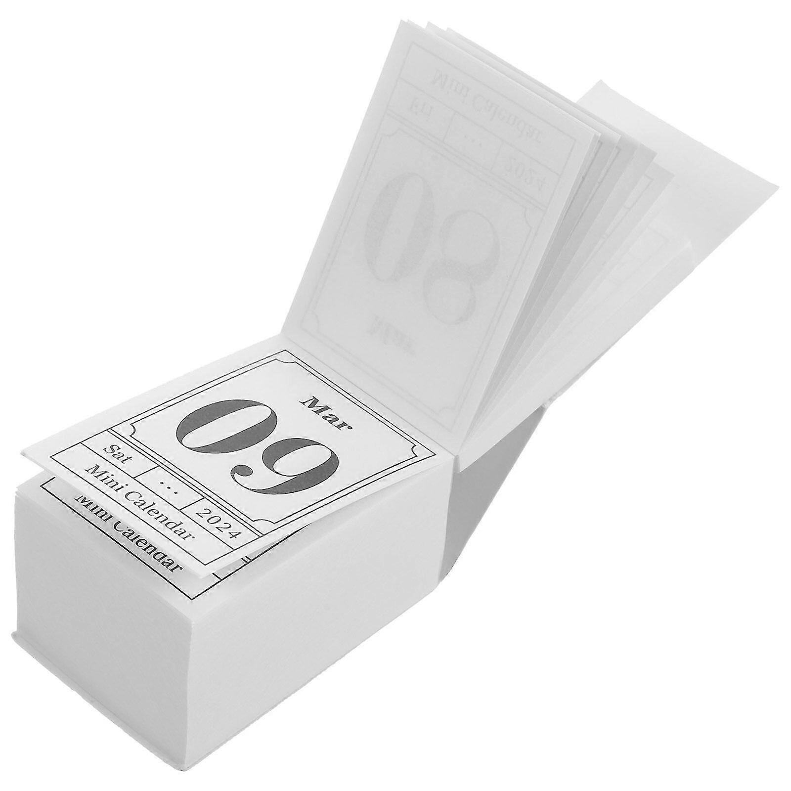 Standing Flipped Calendar 2024 Tabletop Calendar Household 2024 ...