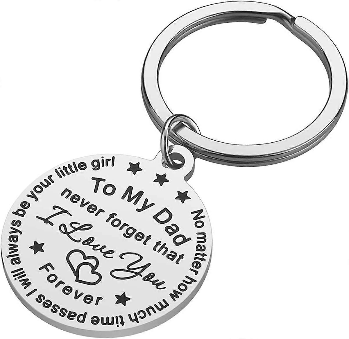 Daughter Gifts for Dad - Keychains for Dad Christmas Gifts Birthday ...