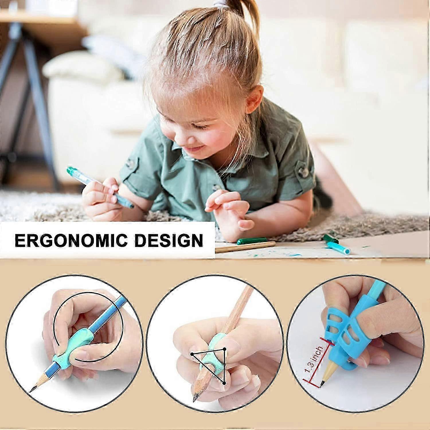 18 Pcs Pencil Grips for Children Handwriting, Pen Holder Training Grip ...