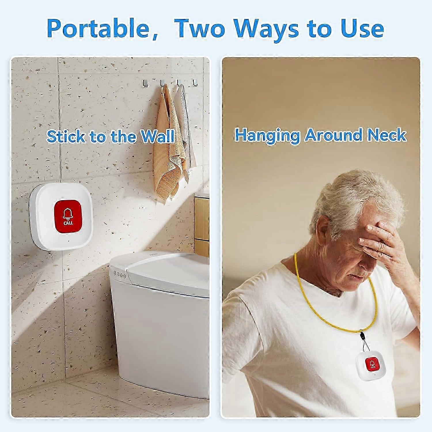 high qualityWiFi Caregiver Call Button for Elderly at Home with App ...